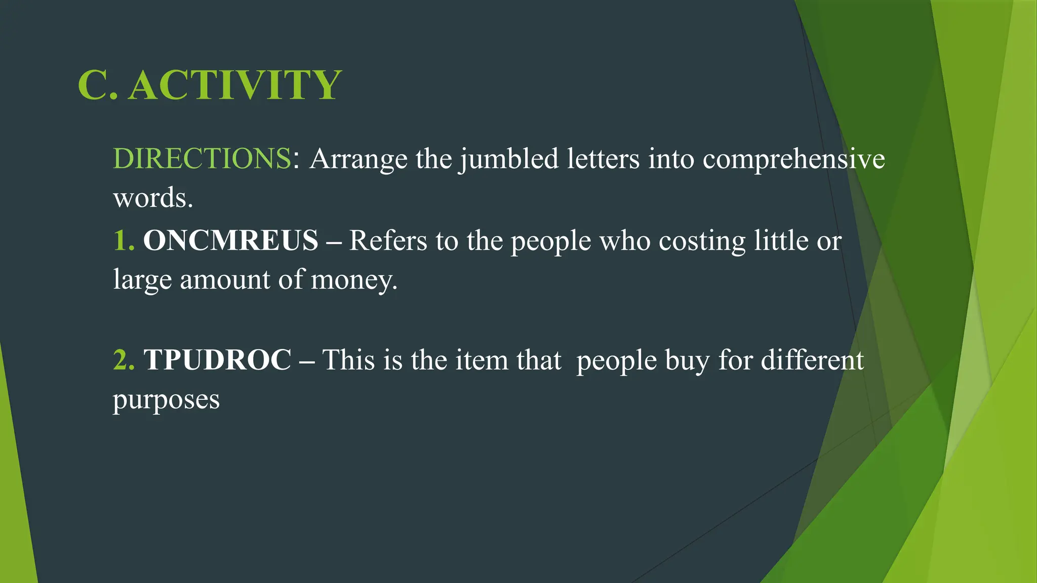 Comparing Consumer Products on the basis of their components for use ...