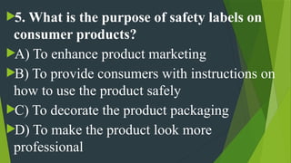 Comparing Consumer Products on the basis of their components for use ...