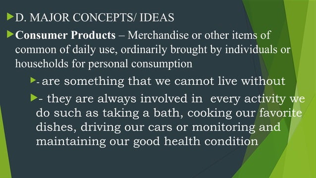 Comparing Consumer Products on the basis of their components for use ...