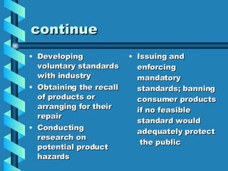 Consumer Product Safety Commission[1] | PPT | Free Download