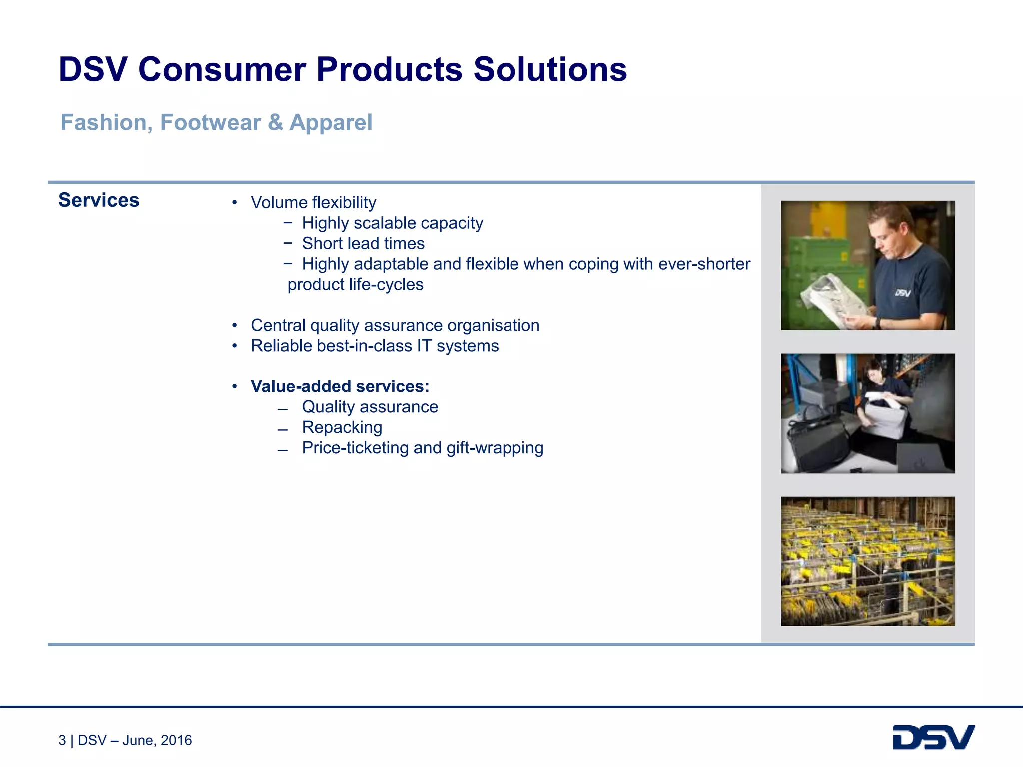 Consumer products logistics capabilities | PPTX