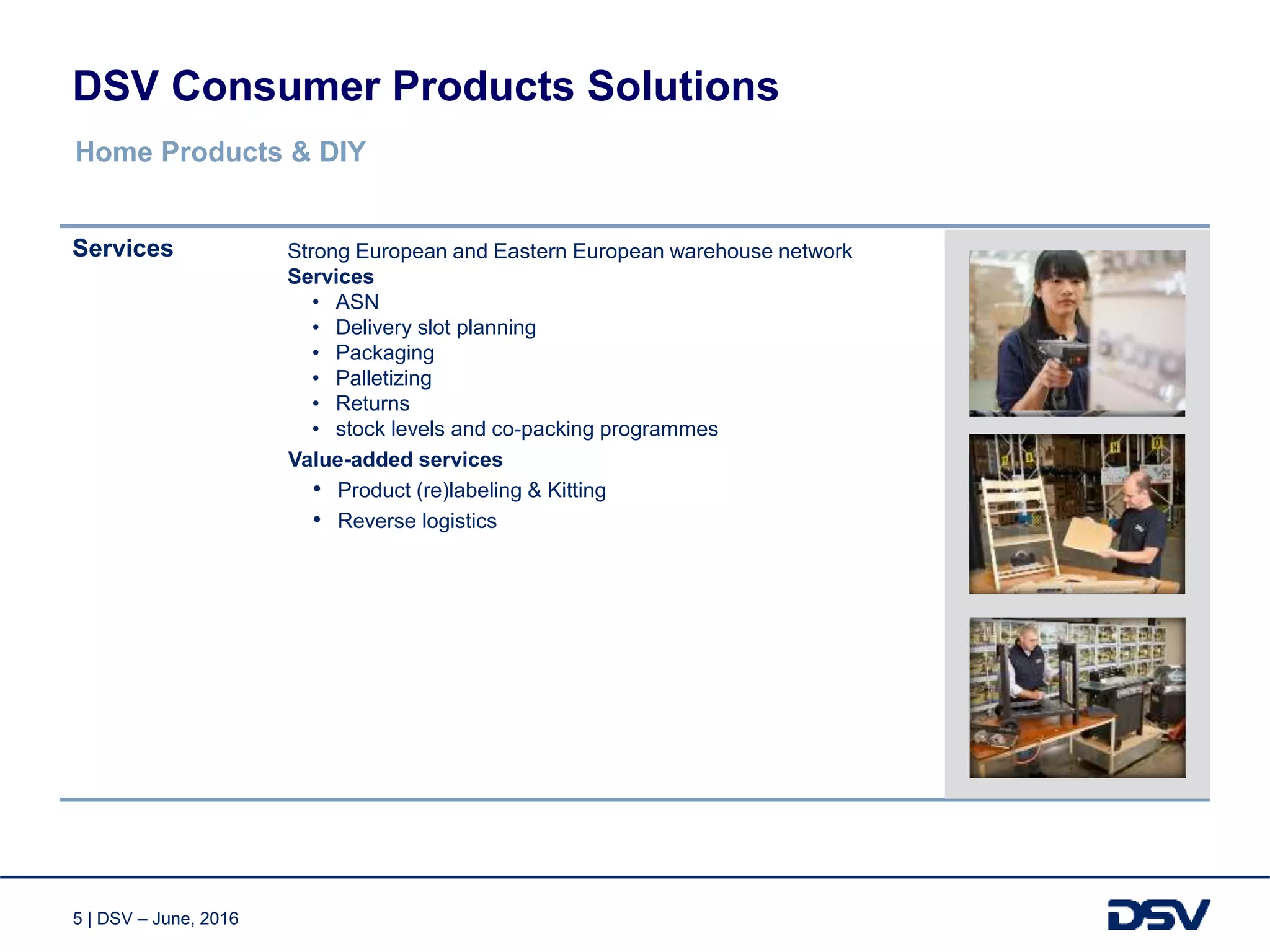 Consumer products logistics capabilities | PPTX