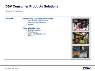 Consumer products logistics capabilities | PPTX
