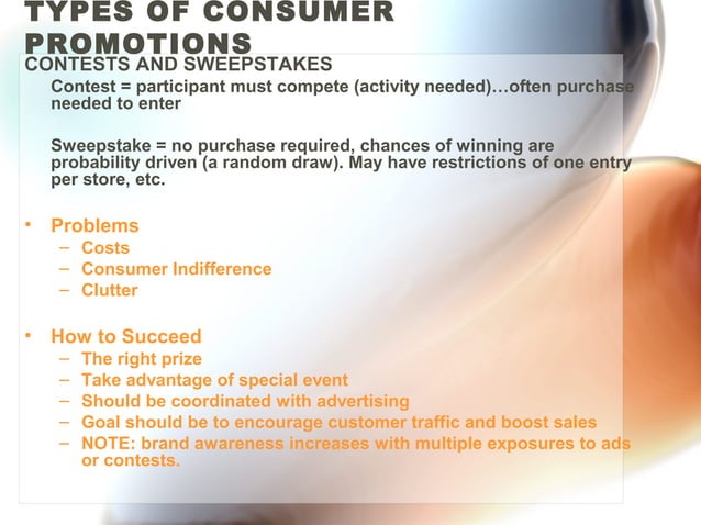 Consumer promotions chp 11 | PPT