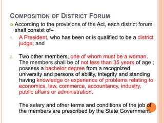 Consumer Protection Act, 1986 | PPTX