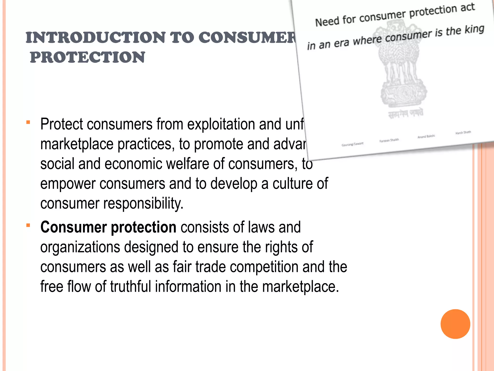 Consumer protection | PPT