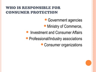 Consumer protection | PPT