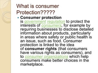 Consumer protection | PPTX
