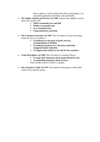 Consumer protection | DOC