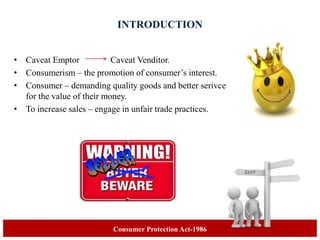 Consumer protection ppt | PPTX | Consumer Issues | Business