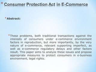 Consumer Protection Act | PPT
