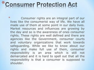 Consumer Protection Act | PPT