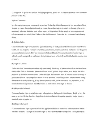 Consumer protection act | PDF