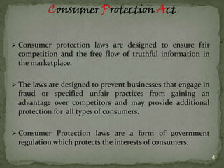 Consumer protection act | PPTX