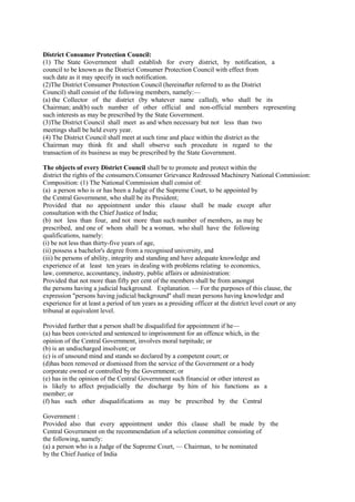 Consumer protection act | DOCX
