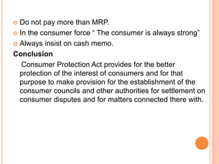 Consumer protection act | PPTX