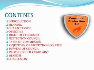 Consumer protection act | PPTX | Consumer Issues | Business