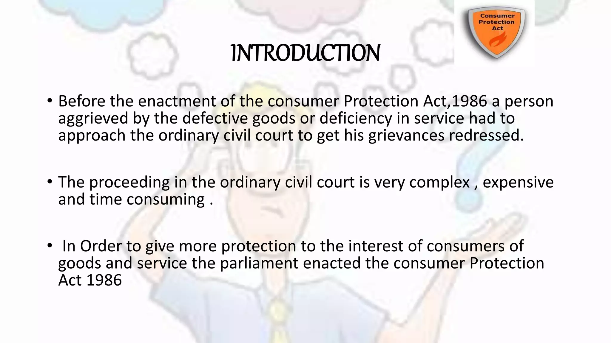 Consumer protection act | PPTX
