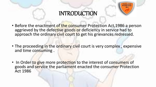 Consumer protection act | PPT
