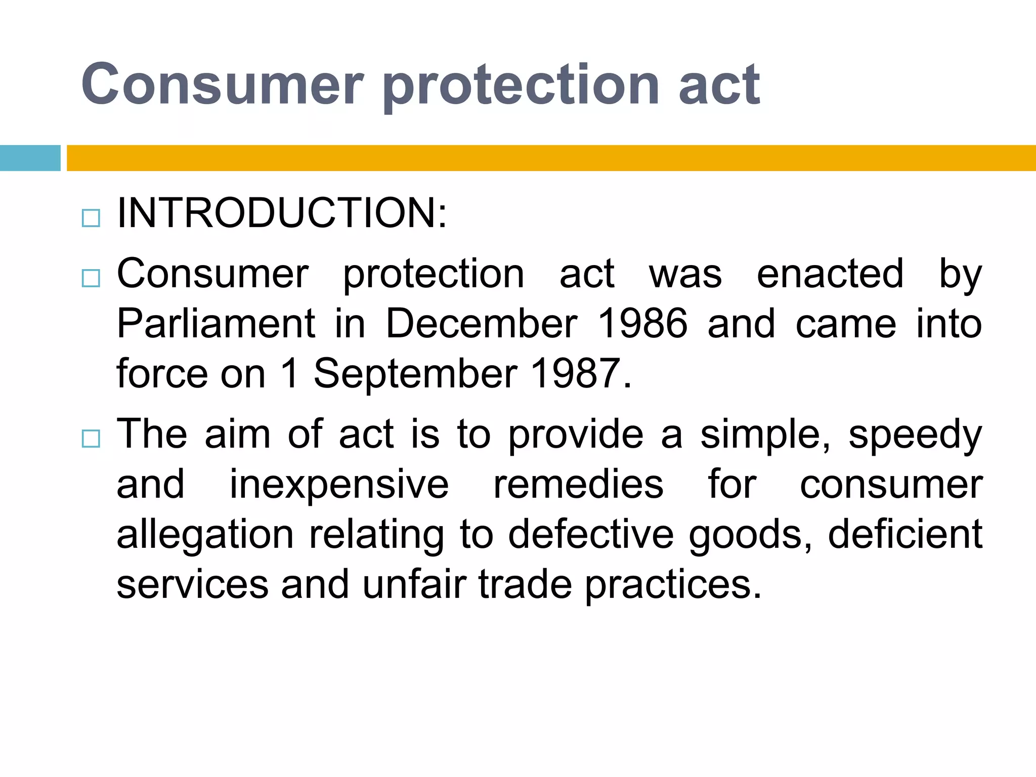 Consumer protection act.pptx final | PPTX
