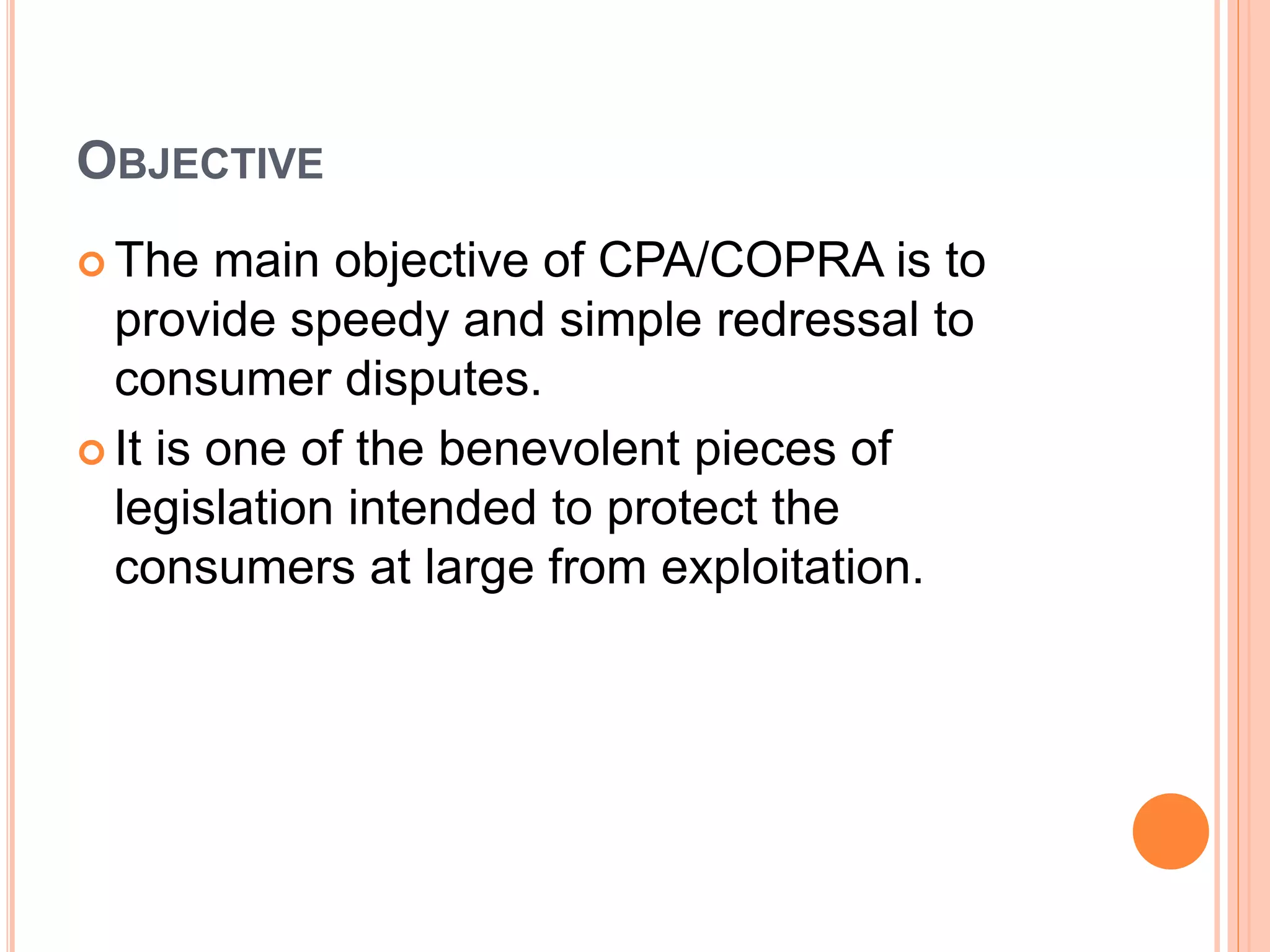 Consumer protection act | PPTX | Law