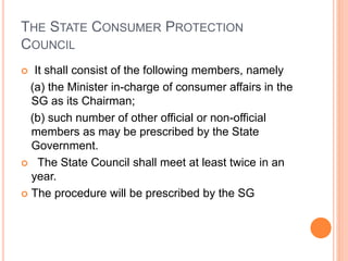 Consumer protection act | PPTX | Law