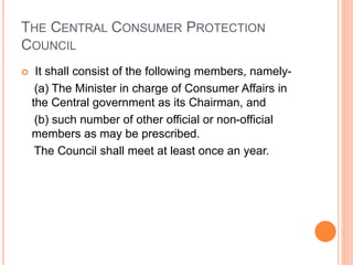 Consumer protection act | PPTX | Law