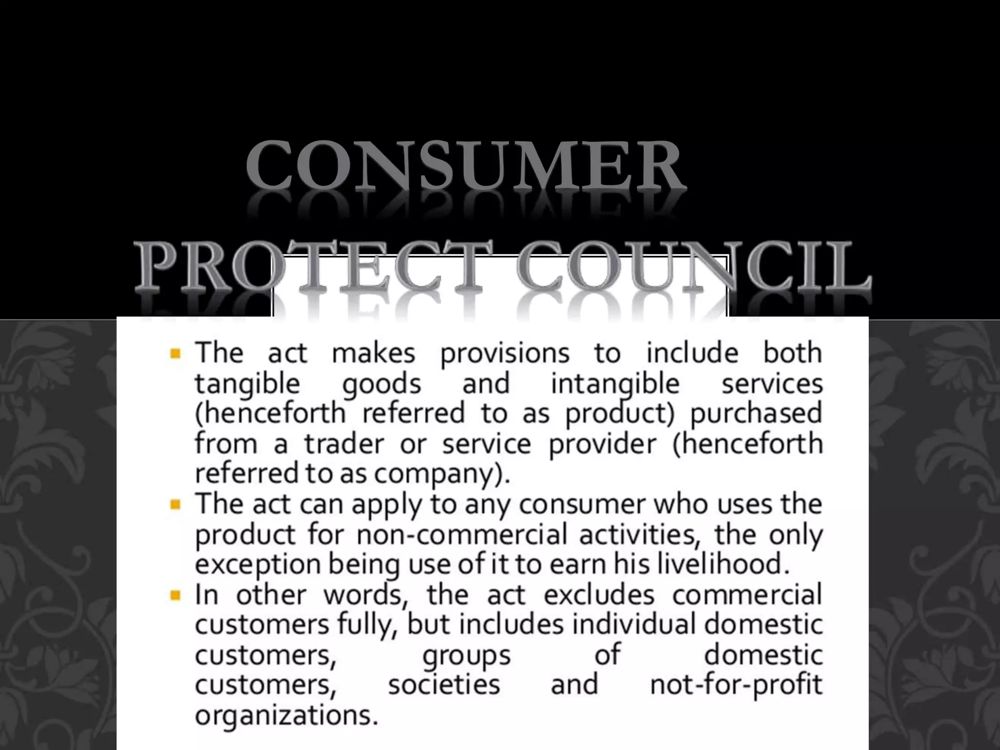 Consumer protection act | PPTX