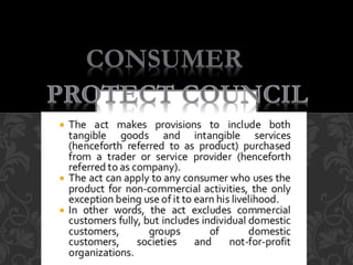 Consumer protection act | PPT