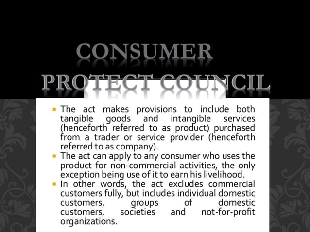 Consumer protection act | PPT