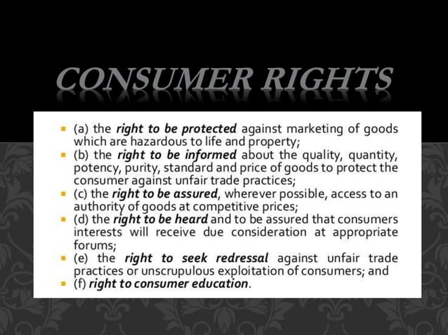 Consumer protection act | PPT