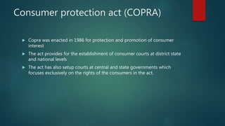 Consumer protection act | PPTX