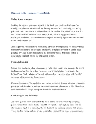 Consumer protection act | DOCX | Consumer Issues | Business