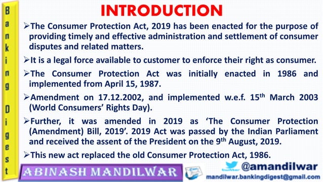 Consumer Protection Act - 2019.pdf | Consumer Issues | Business