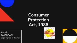 Consumer protection act 1986 | PDF