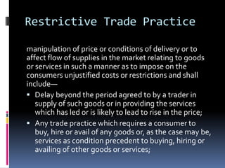 Presentation on the Consumer Protection Act | PPTX