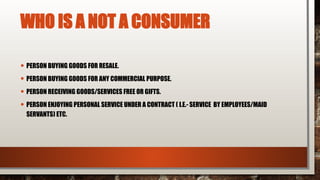 Consumer Protection Act 2019, Objectives, Coverage etc.pptx