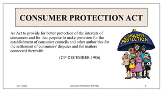 Consumer Protection Act by Dr. Vimarsha Bhatkalkar.pptx