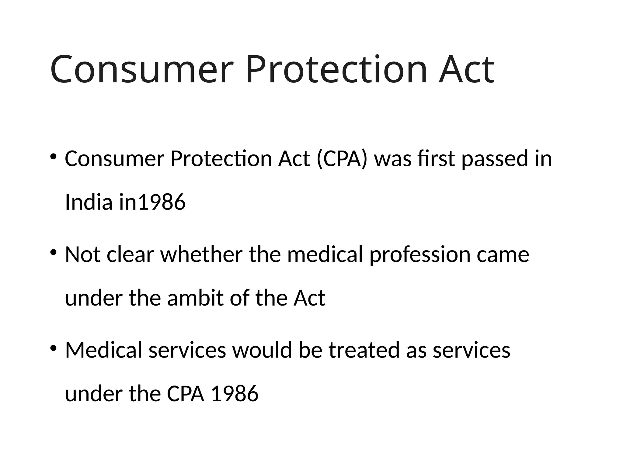Consumer Protection Act, 1986 and Consumer Protection Act, 2019 | PPTX
