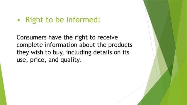CONSUMER PROTECTION ACT. Consumer rights | PPT