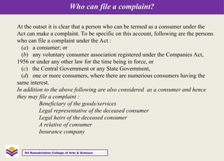 Consumer Protection Act - Consumer Protection Council, Rights .ppt
