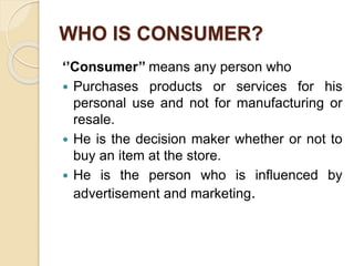 Consumer protection act (1) | PPTX