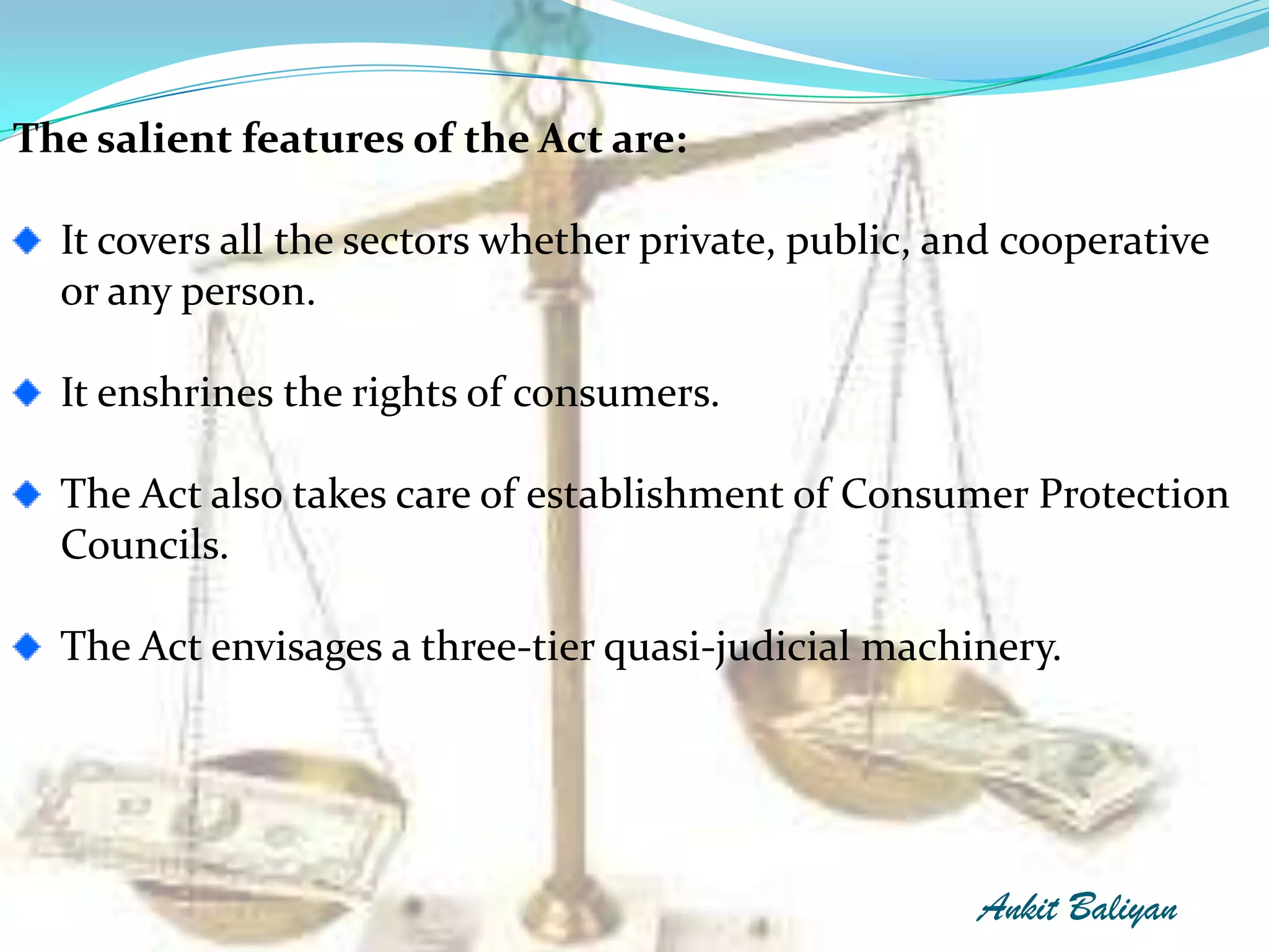 Consumer protection act,1986 | PPTX