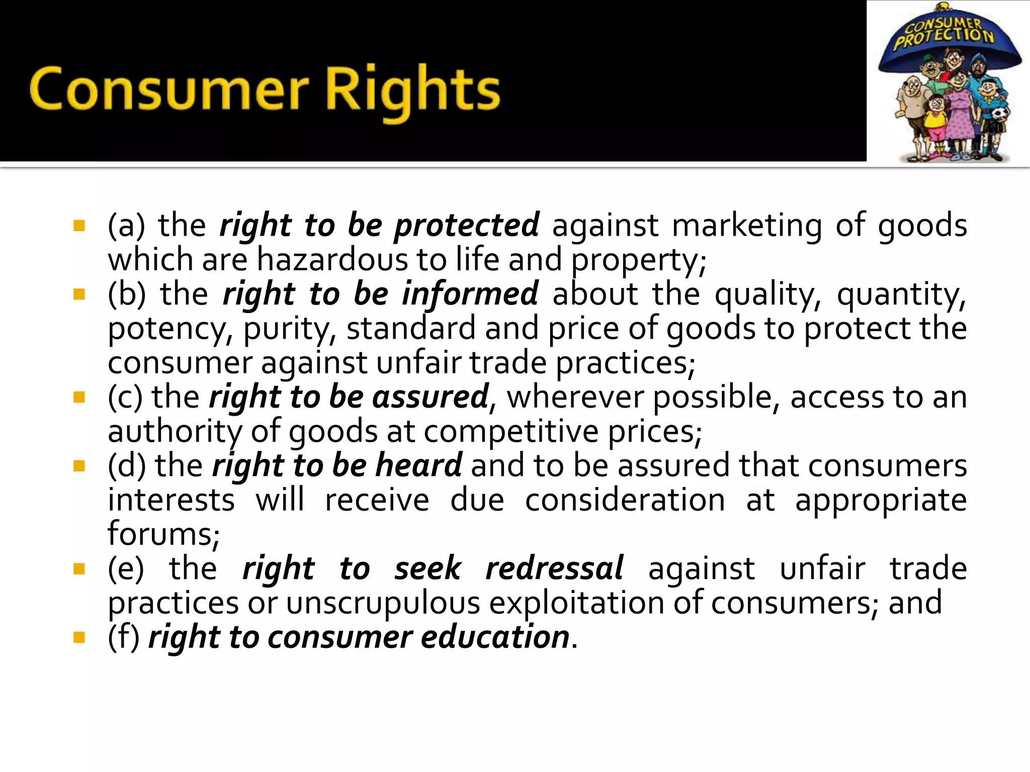 Consumer protection act, 1986 | PPTX