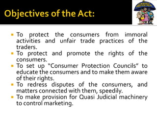 Consumer protection act, 1986 | PPTX