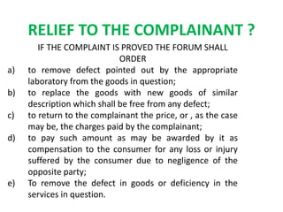 Consumer protection act 1986 | PPTX | Consumer Issues | Business