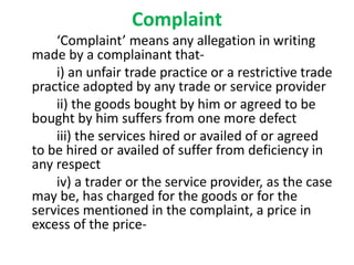 Consumer protection act 1986 | PPTX
