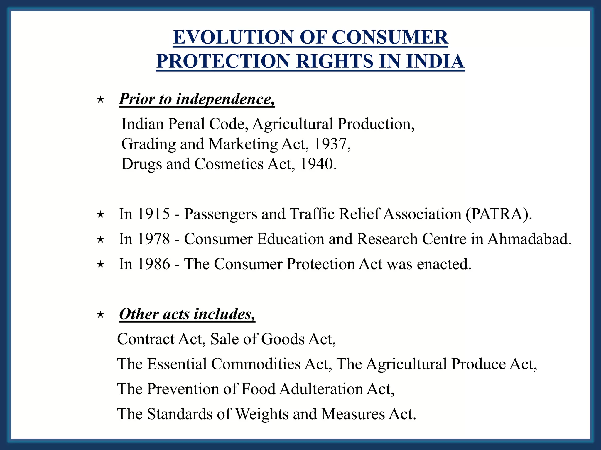 Consumer Protection Act 1986 | PPTX