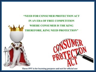 Consumer Protection Act 1986 | PPTX
