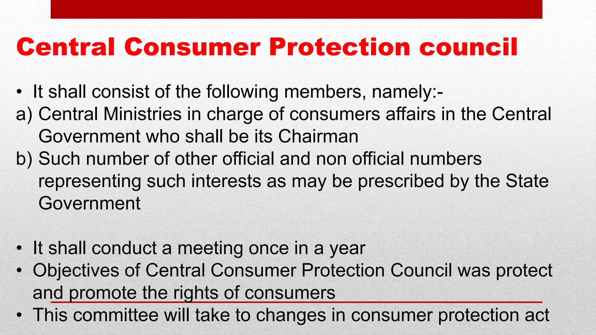 Consumer protection act 1986 | PPTX